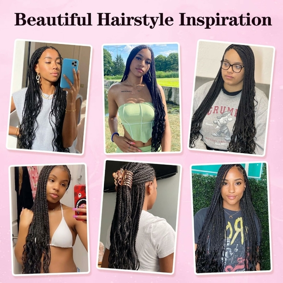 Gloge Store | Hair | Hd Full Lace 36 Inch Box Braided Wigs Box Braid ...